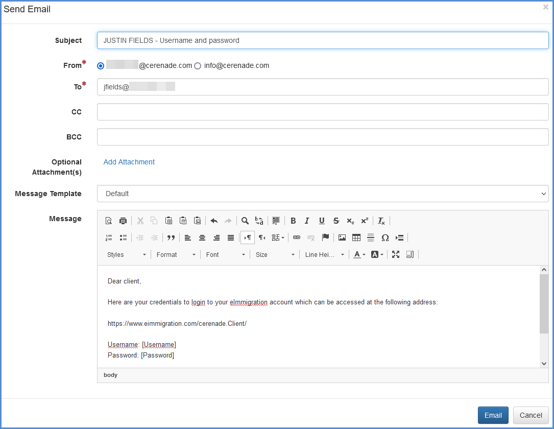 Collecting Client Information via the Questionnaire